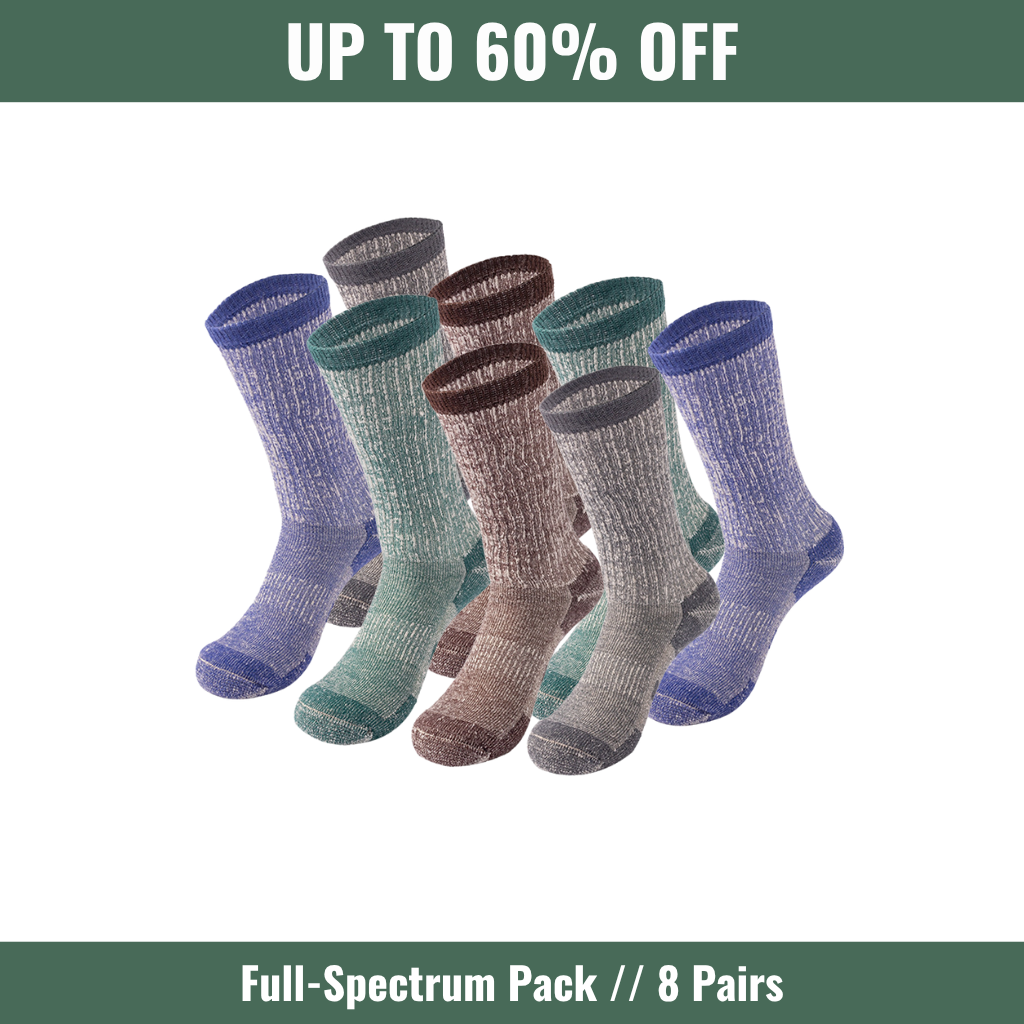 Full-Spectrum Pack | 8 pairs / 4 colourways – Swiss socks